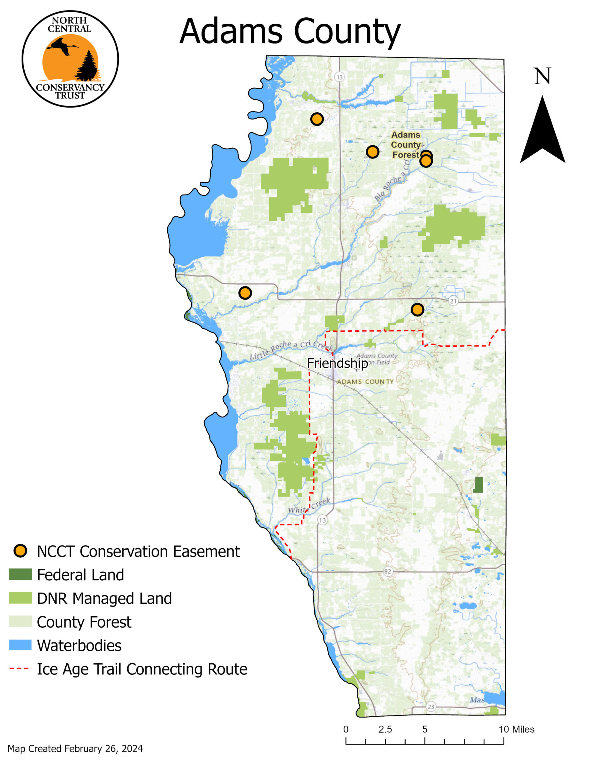 Maps of Preserved Lands | North Central Conservancy Trust